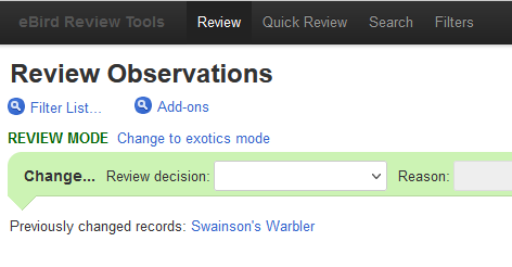 eBird reviewer assistant